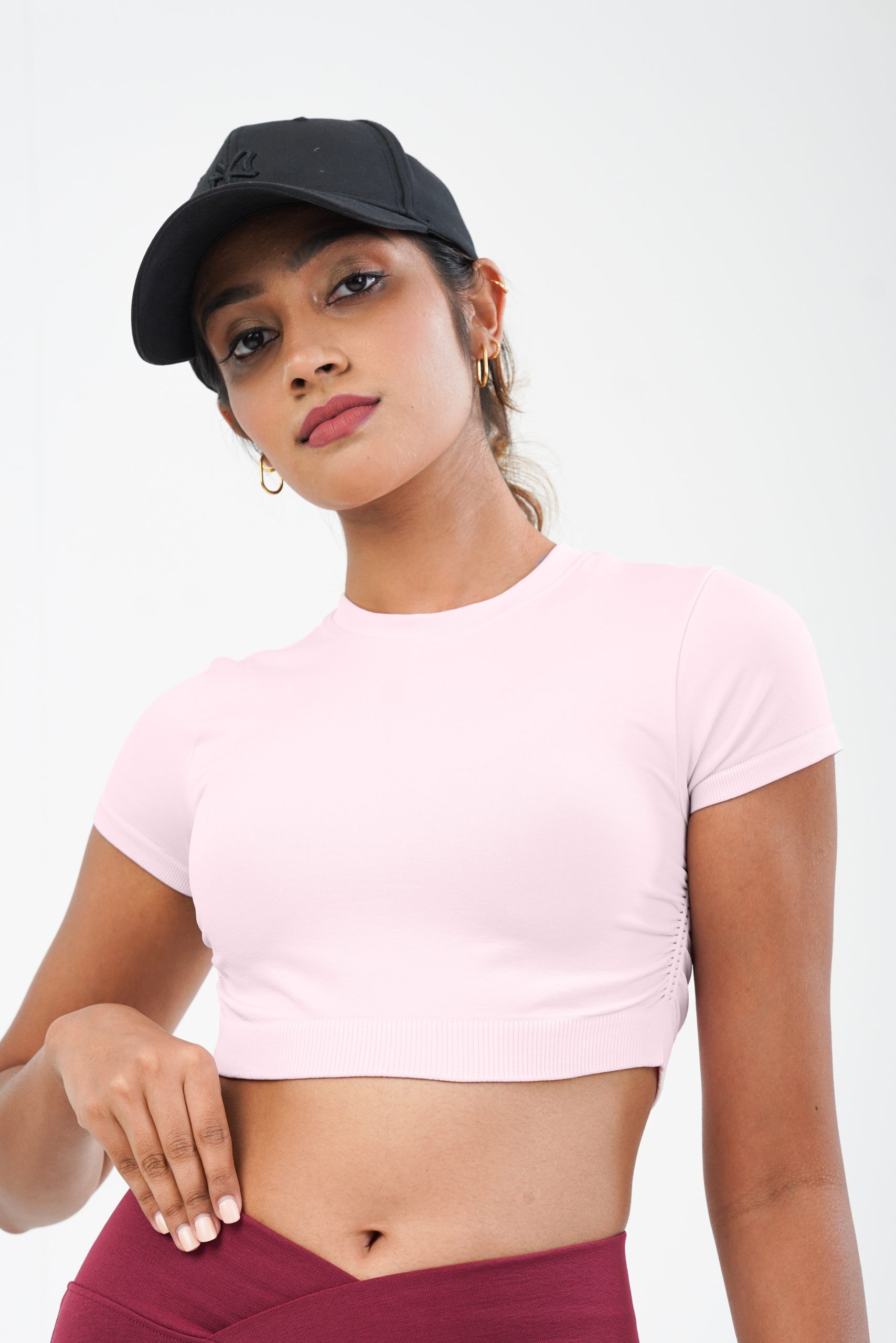 Seamless Crop Tee - Curves by Knit Lab